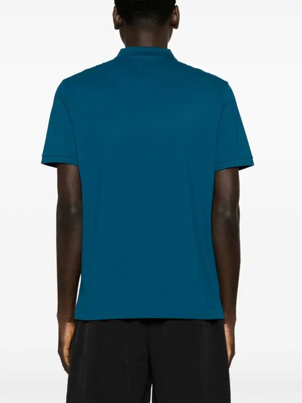 C.P. COMPANY Logo-patch Cotton Polo Shirt