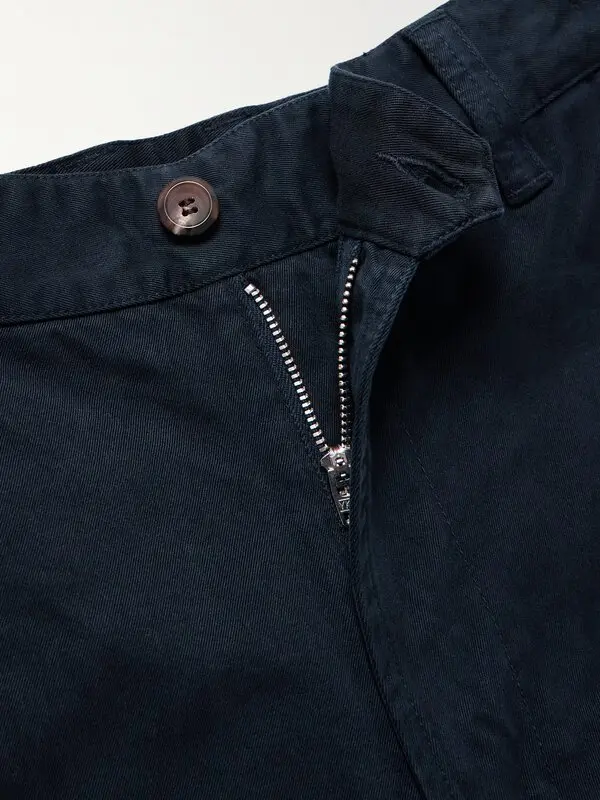 DRAKE'S Straight-leg Cotton-twill Chinos