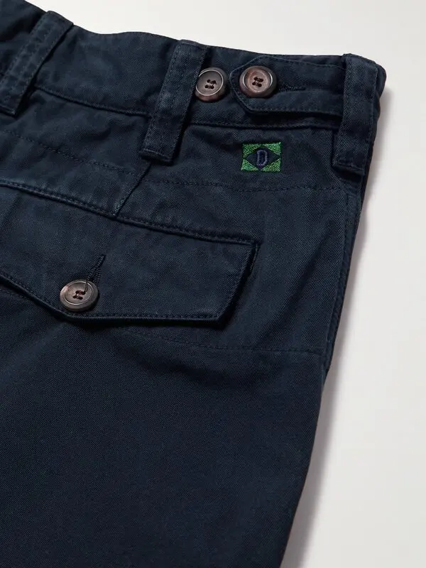 DRAKE'S Straight-leg Cotton-twill Chinos