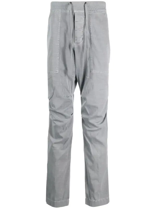 JAMES PERSE Drawstring Straight-leg Trousers - Blue