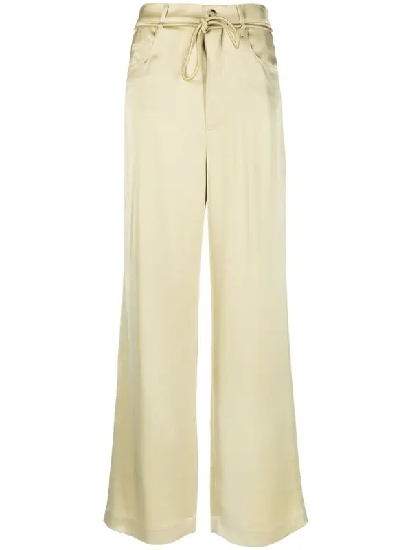 Nanushka Wide-leg Satin Trousers
