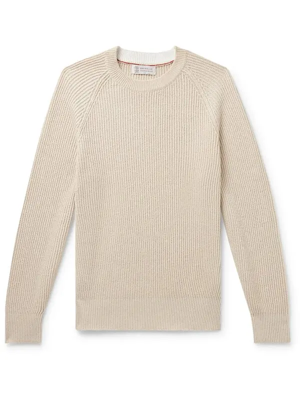 Brunello Cucinelli Ribbed Cotton Sweater