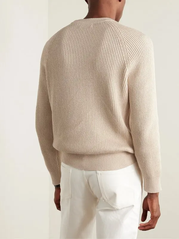 Brunello Cucinelli Ribbed Cotton Sweater