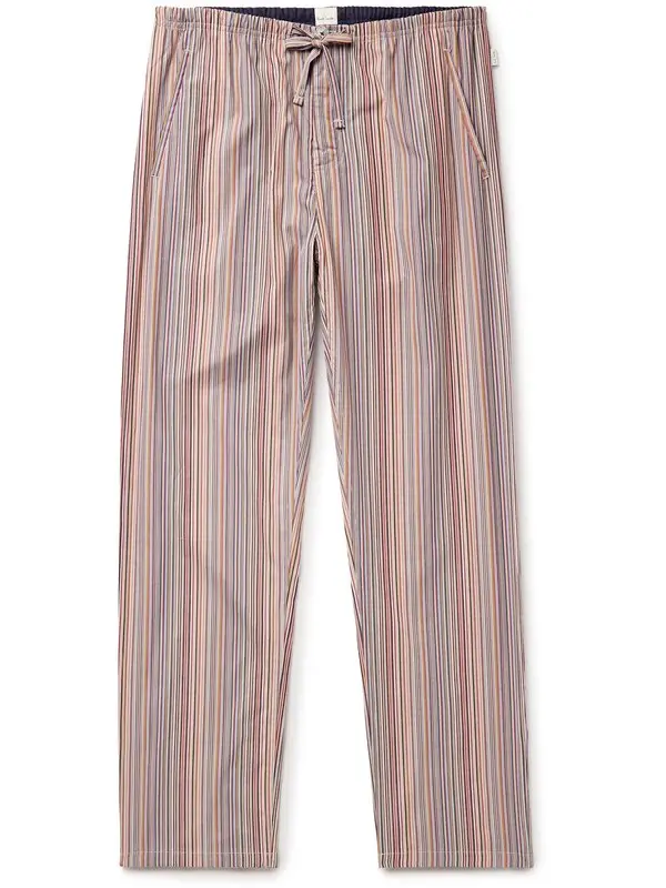 Paul Smith Striped Cotton Pyjama Trousers - Red