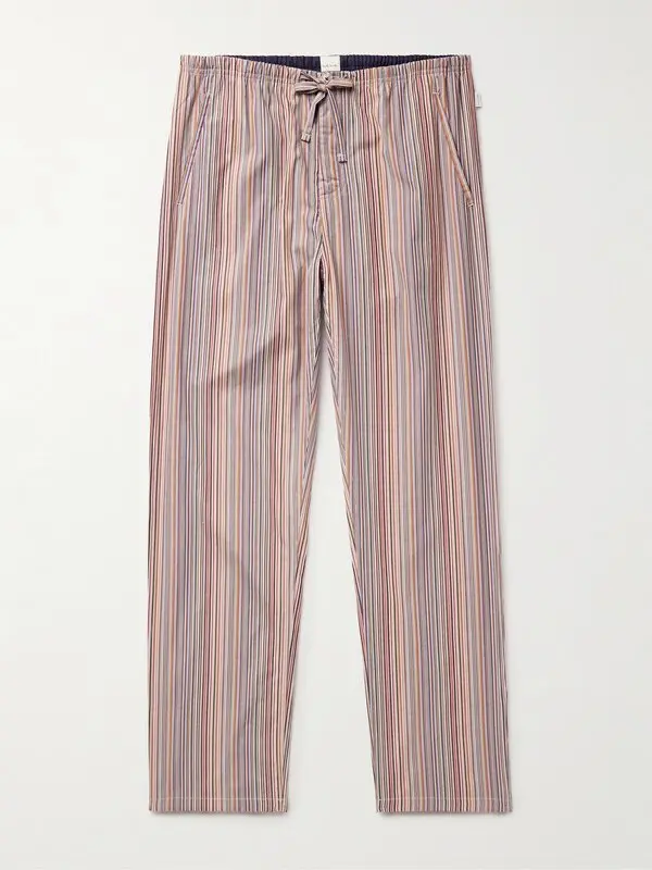 Paul Smith Striped Cotton Pyjama Trousers - Red
