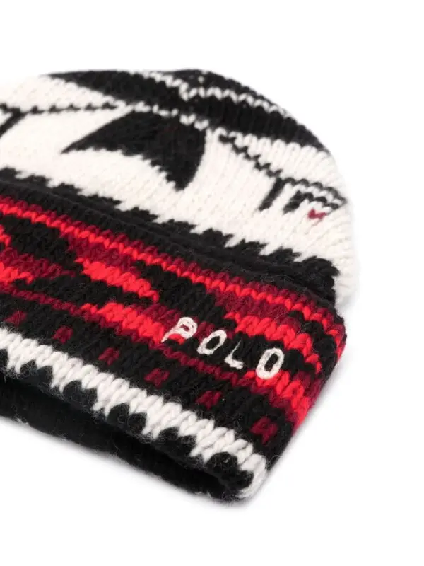 Polo Ralph Lauren Snowflake-motif Wool Beanie