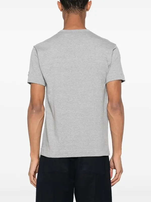Play Comme Des Garcon X The Artist Invader Pixelated-appliqué T-shirt - Grey