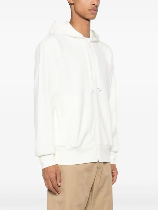Play Comme Des Garcon X Invader Pixelated Appliqué Zip-up Hoodie