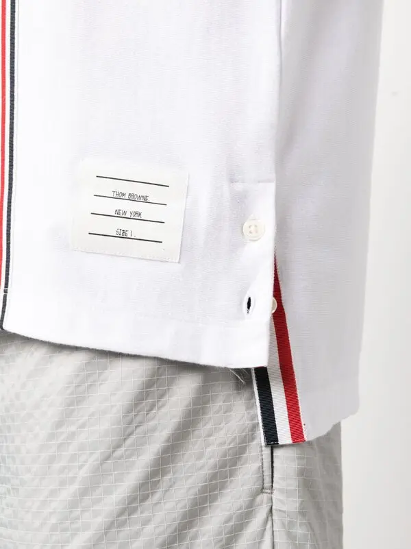 Thom Browne Rwb Stripe Cotton T-shirt - White
