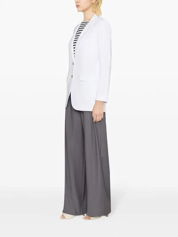 Michael Kors Crepe-texture Blazer - White