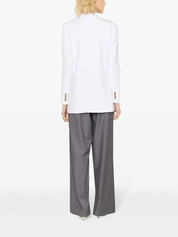 Michael Kors Crepe-texture Blazer - White