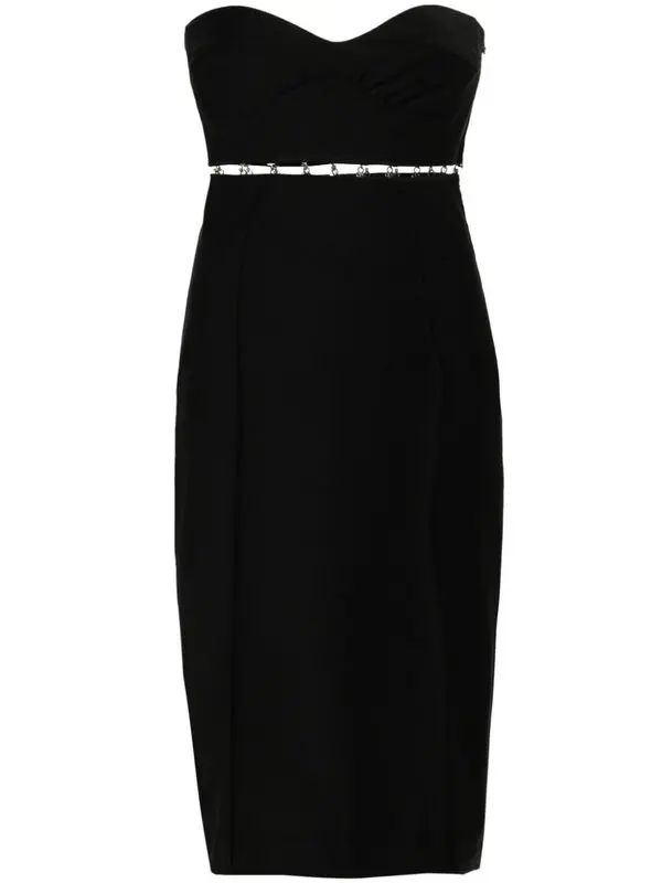 Anna October Bustier-style Twill Set - Black