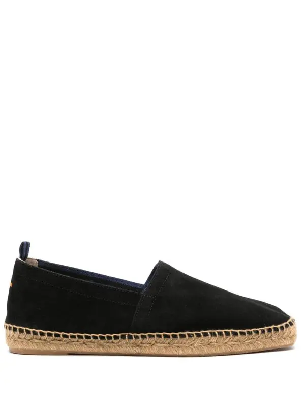 CastaÑer Pablo Suede Espadrille - Black