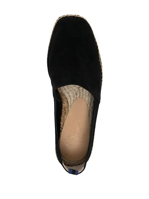 CastaÑer Pablo Suede Espadrille - Black