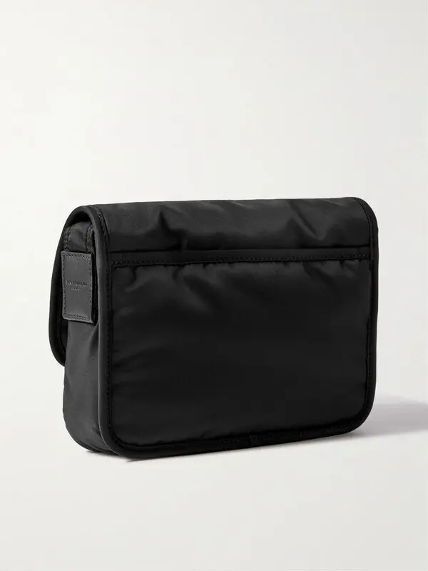 Saint Laurent Niki Small Leather-trimmed Shell Messenger Bag