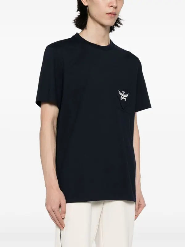 Mcm Essential Logo-embroidered Cotton T-shirt