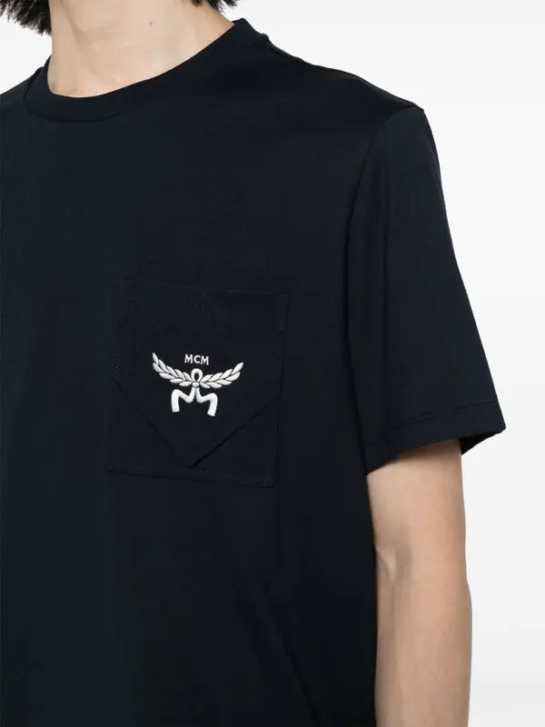 Mcm Essential Logo-embroidered Cotton T-shirt