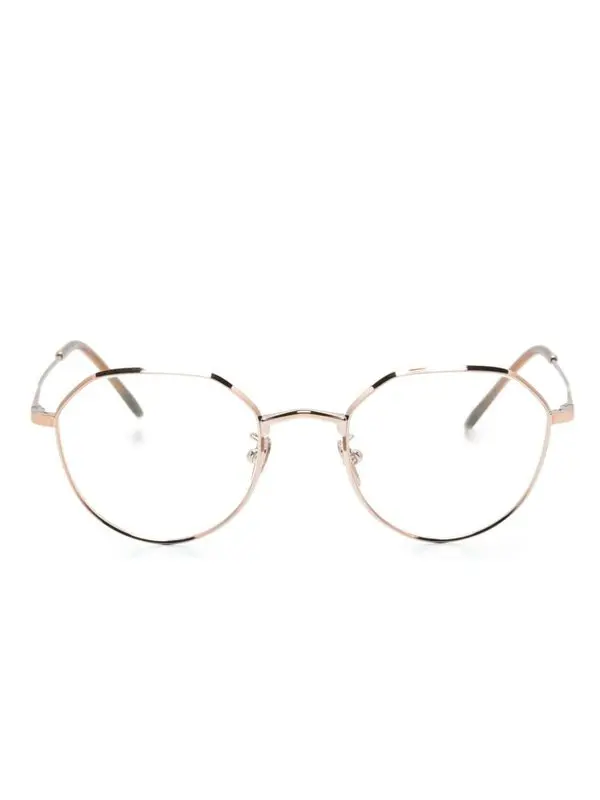 Giorgio Armani Octagonal Eyeglasses - Metallic