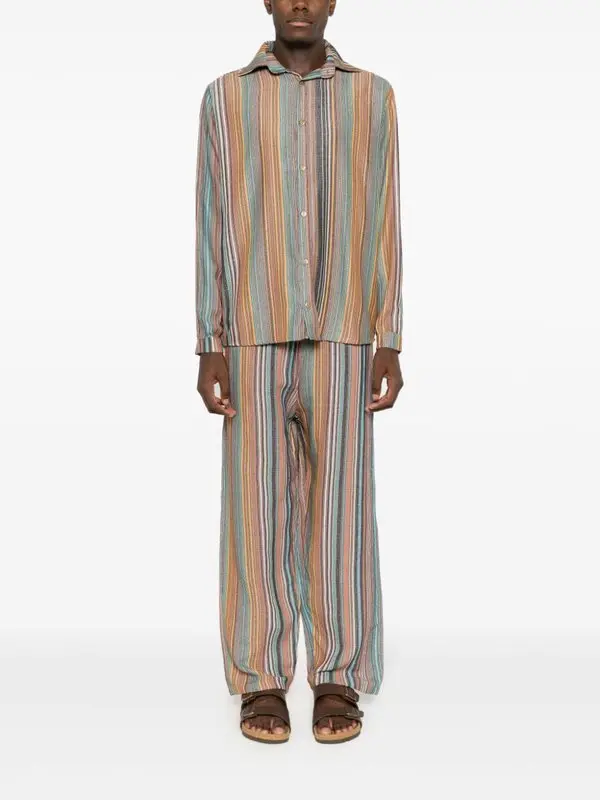 AMIR SLAMA Jacquard Wide-leg Trousers