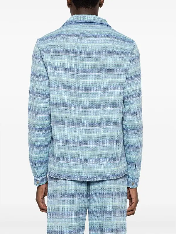 AMIR SLAMA Logo-engraved Jacquard Shirt