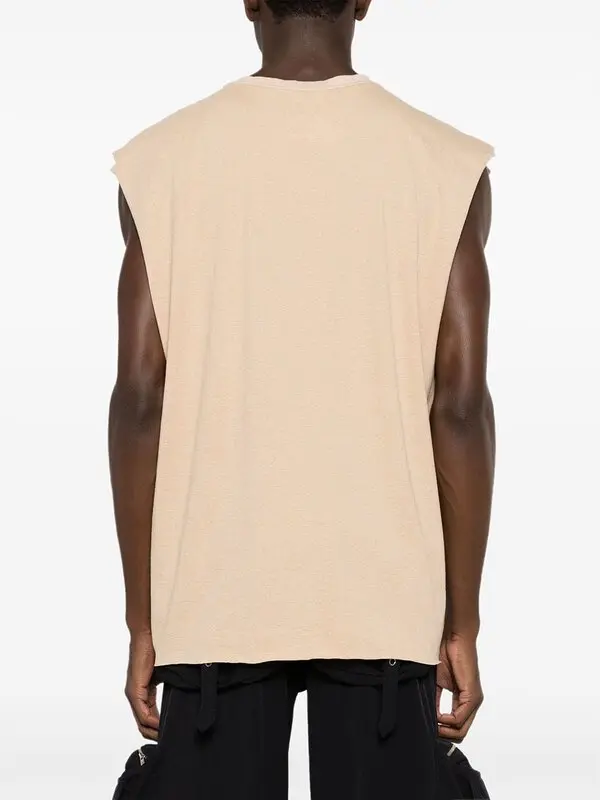 AMIR SLAMA Logo Appliqué Tank Top