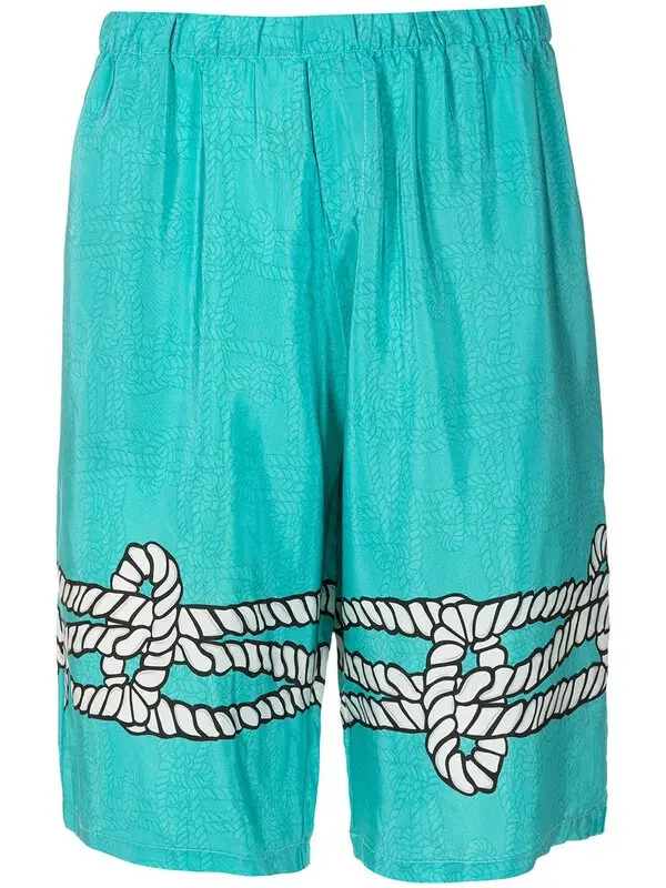 AMIR SLAMA Graphic-print Bermuda Shorts