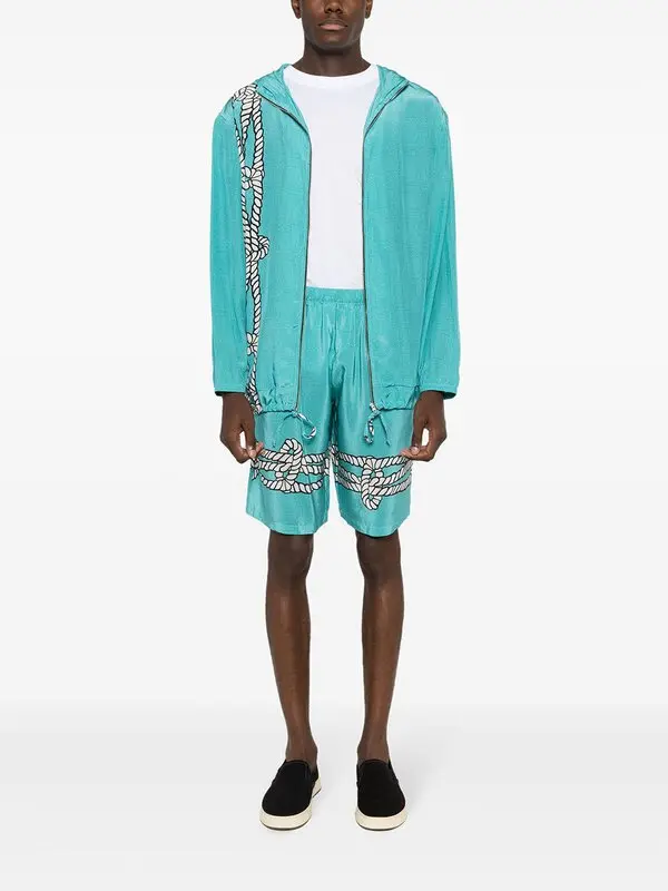 AMIR SLAMA Graphic-print Bermuda Shorts