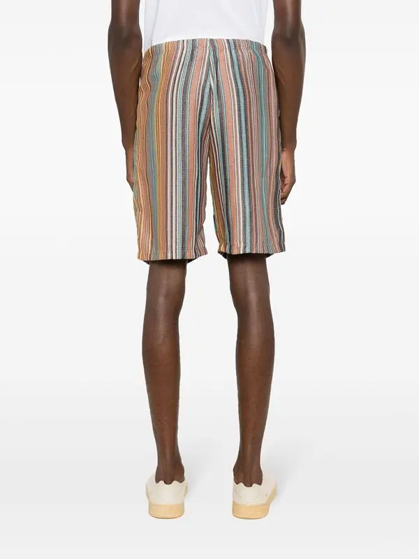 AMIR SLAMA Striped Jacquard Shorts