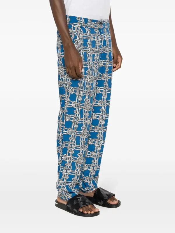 AMIR SLAMA Rope-print Trousers