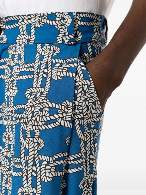 AMIR SLAMA Rope-print Trousers