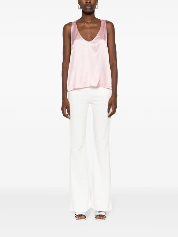 Pinko Satin-finish Sleeveless Top