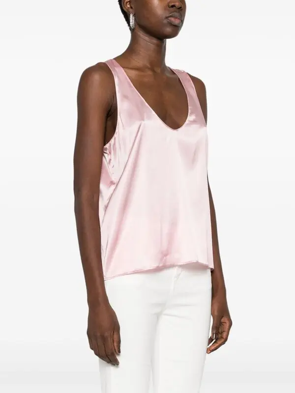 Pinko Satin-finish Sleeveless Top