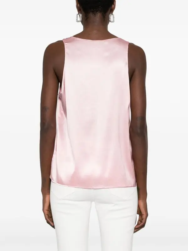 Pinko Satin-finish Sleeveless Top