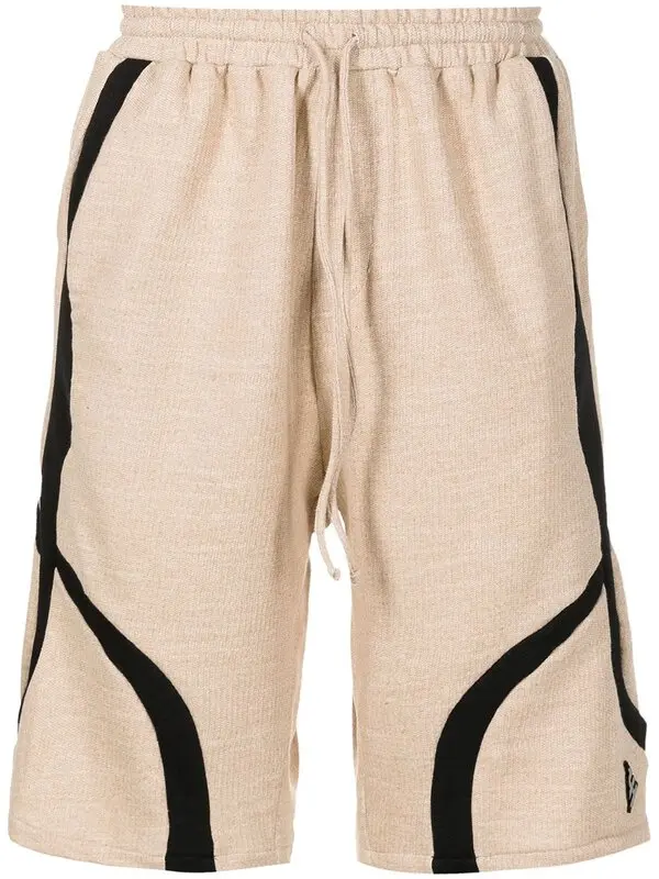 AMIR SLAMA Two-tone Cotton Shorts