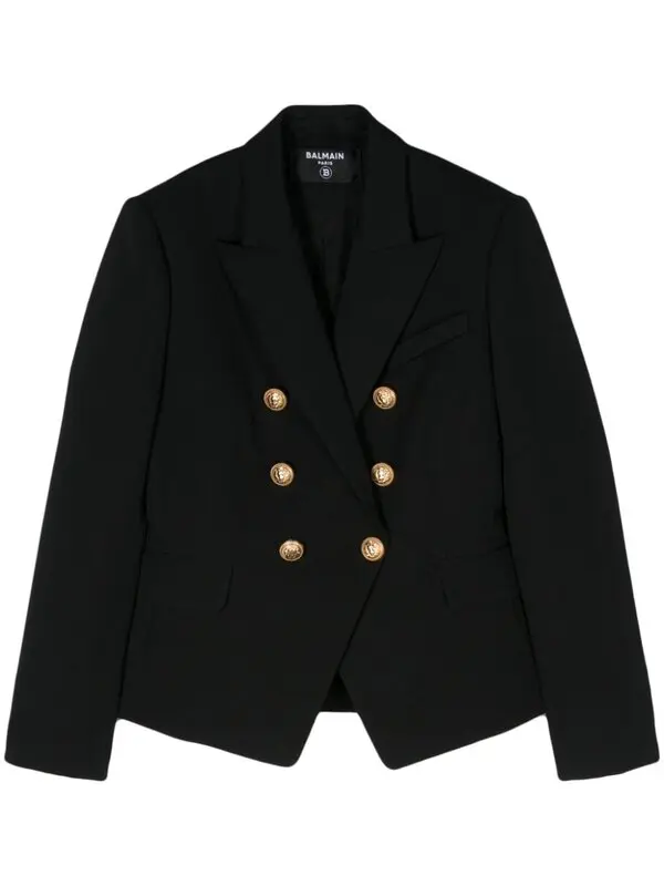 Balmain Double-breasted Wool Blazer