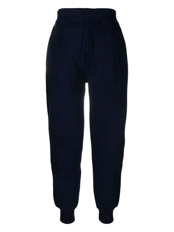 Polo Ralph Lauren Embroidered-logo Fleece Trousers - Blue