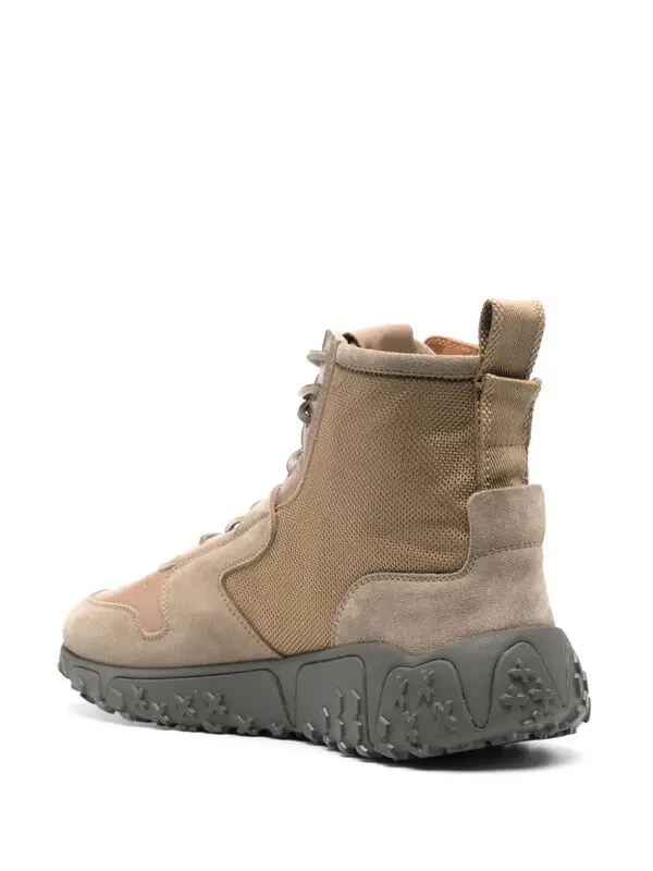 BUTTERO® Panelled Ankle Boots - Green