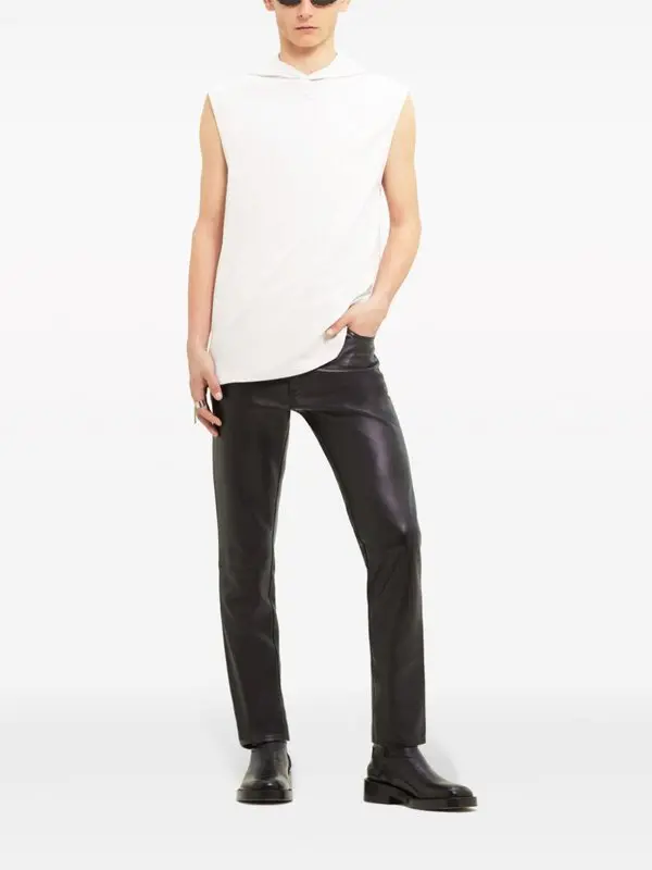 COURREGES Logo-appliqué Sleeveless Hoodie