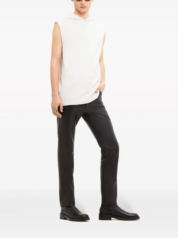 COURREGES Logo-appliqué Sleeveless Hoodie
