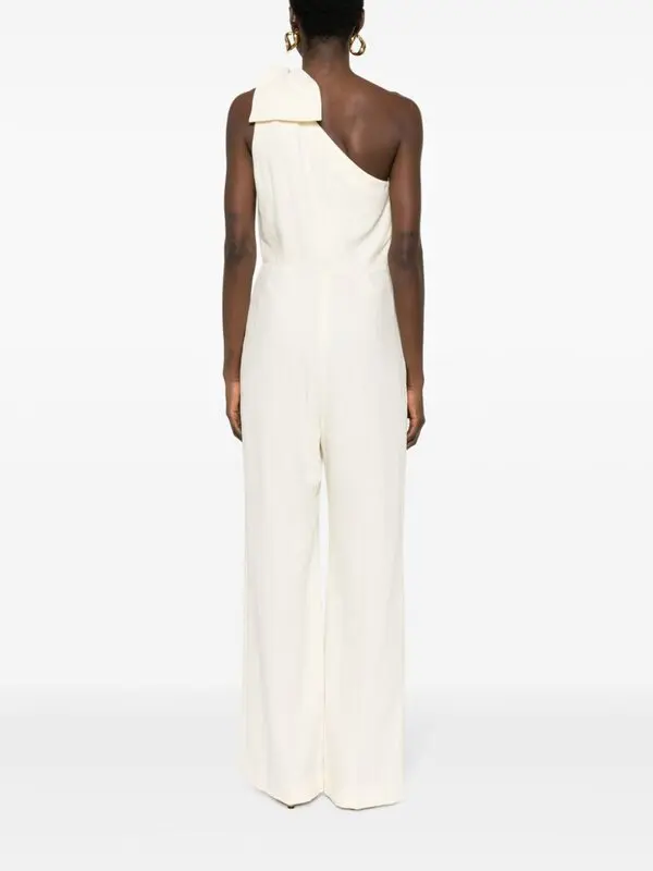 Chloé One-shoulder Linen Jumpsuit - Yellow