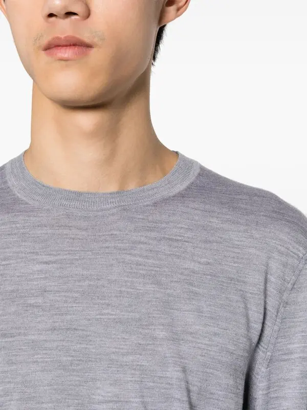 Theory Fine-knit Wool Jumper - Grey