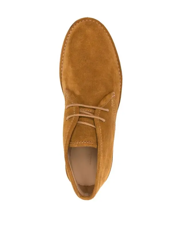 A.P.C. Lace-Up Suede Boots In Brown - 46% Off | Editorialist display picture 1