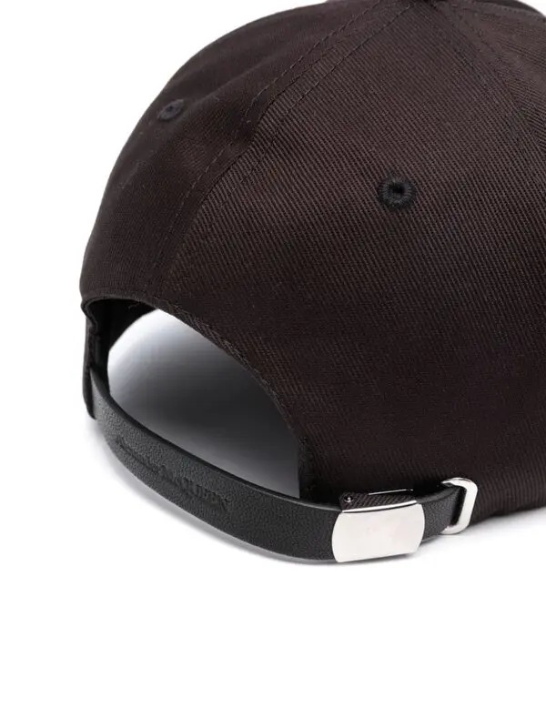 Alexander McQueen Embroidered-logo Cotton Cap
