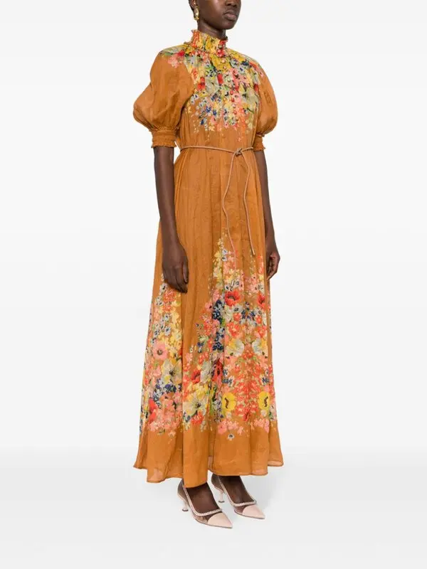 Zimmermann Alight Swing Maxi Dress - Brown