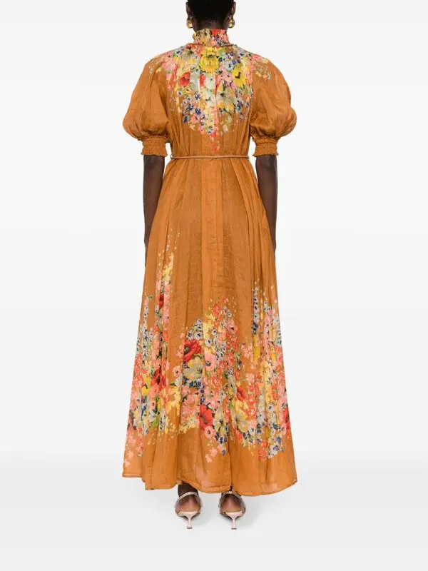 Zimmermann Alight Swing Maxi Dress - Brown