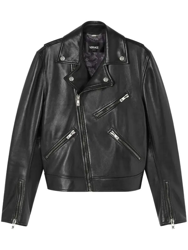 Versace Leather Biker Jacket