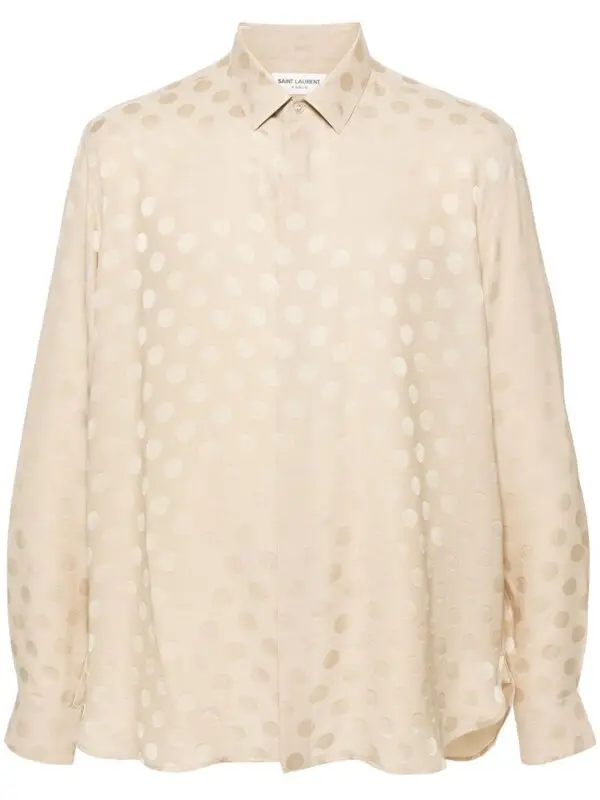 Saint Laurent Polka-dot Silk Shirt