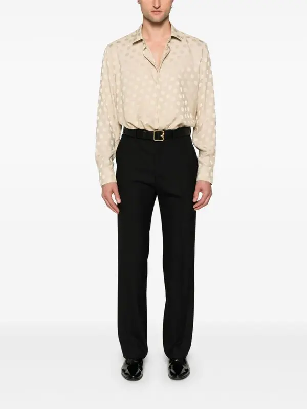 Saint Laurent Polka-dot Silk Shirt