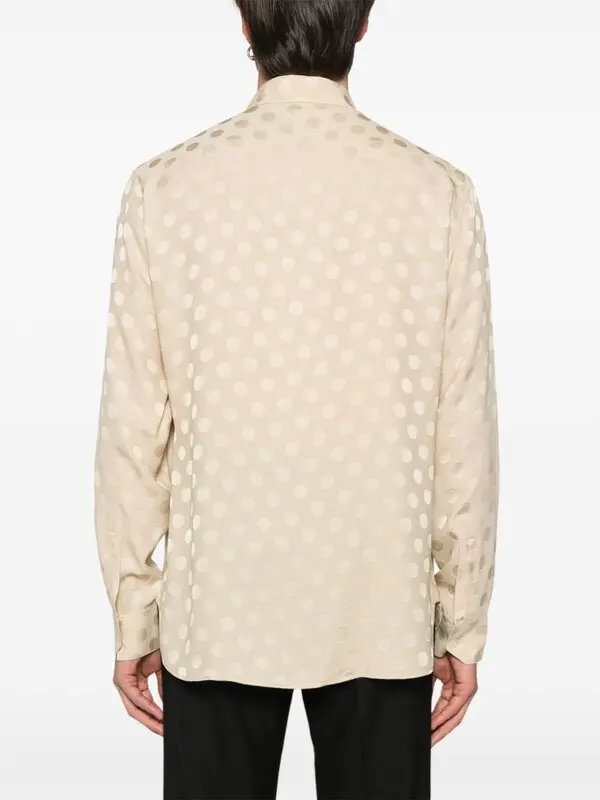 Saint Laurent Polka-dot Silk Shirt