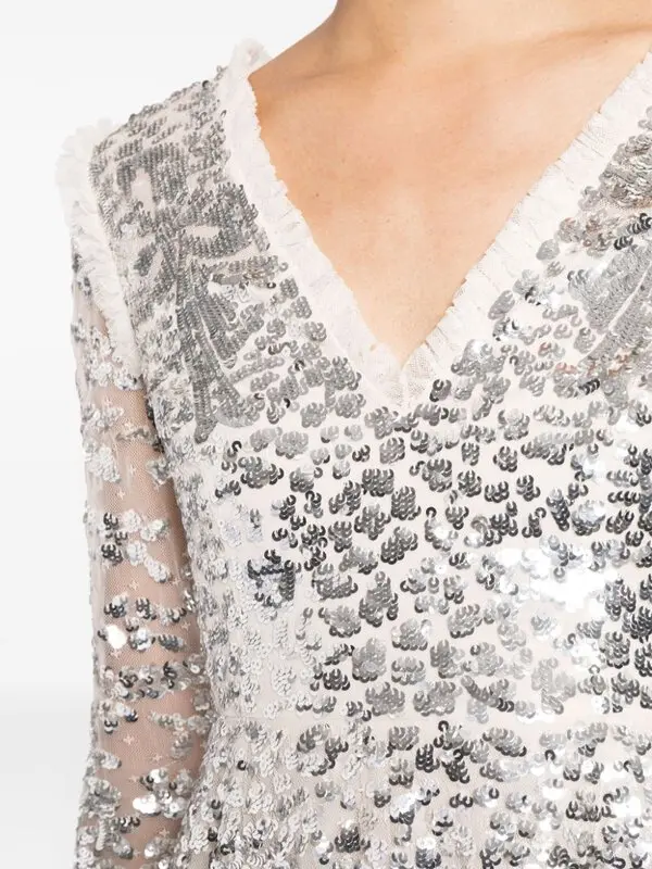 NEEDLE & THREAD Embellished Chandelier Minidress